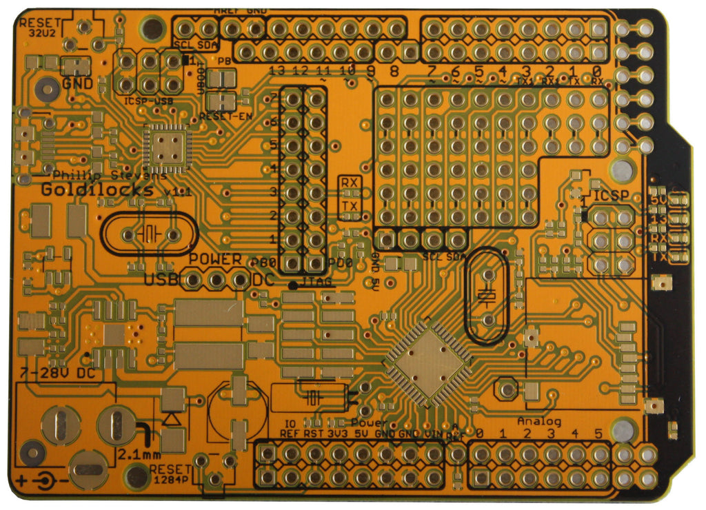 Goldilocks Arduino Compatible With Atmega1284p Mcu Freetronics