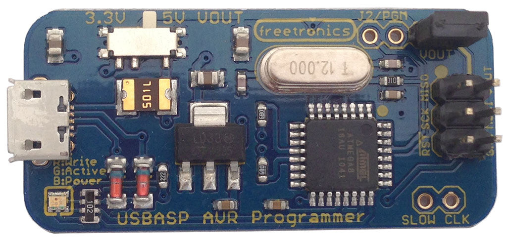 Usbasp Icsp Programmer For Arduino Avr Freetronics 4226